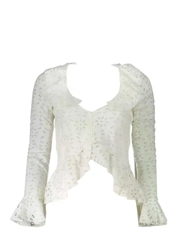 Desigual V-neck Blouse - White
