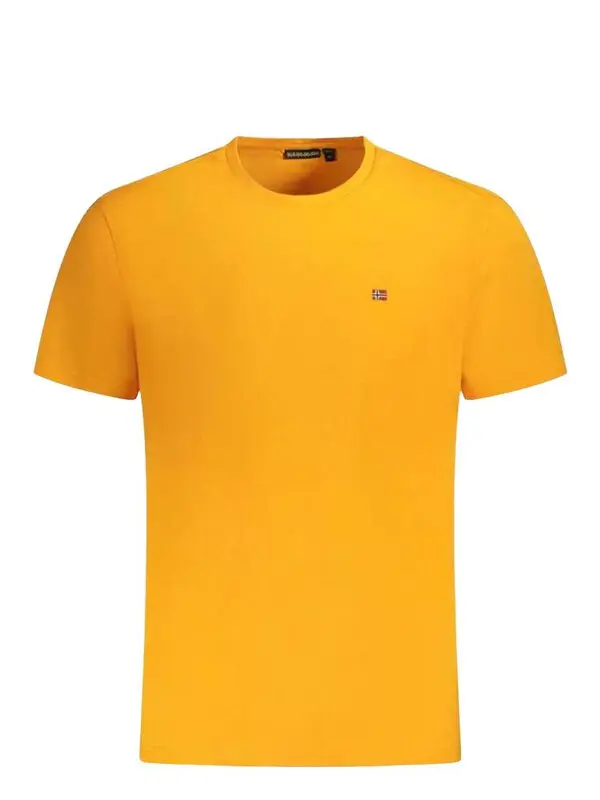 NAPAPIJRI Logo-patch Cotton T-shirt - Yellow
