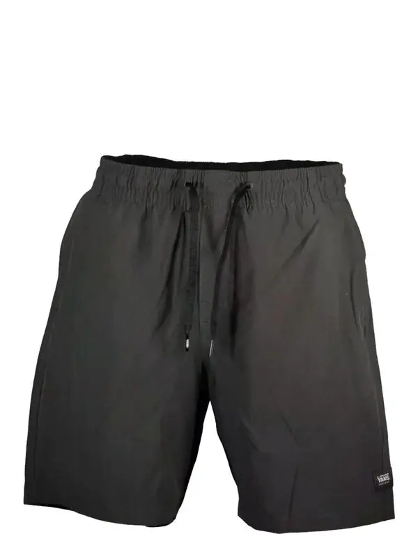 VANS Logo-patch Drawstring Swim Shorts - Black