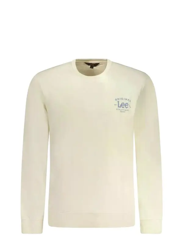 LEEM Logo-print Crew-neck Sweatshirt - Neutrals