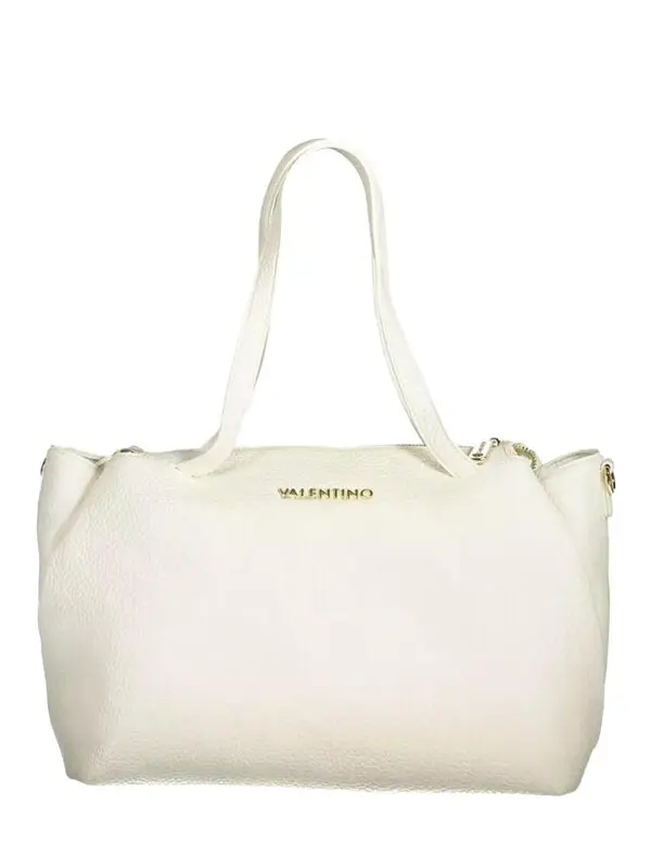 MARIO VALENTINO Pebbled-leather Tote Bag - Neutrals