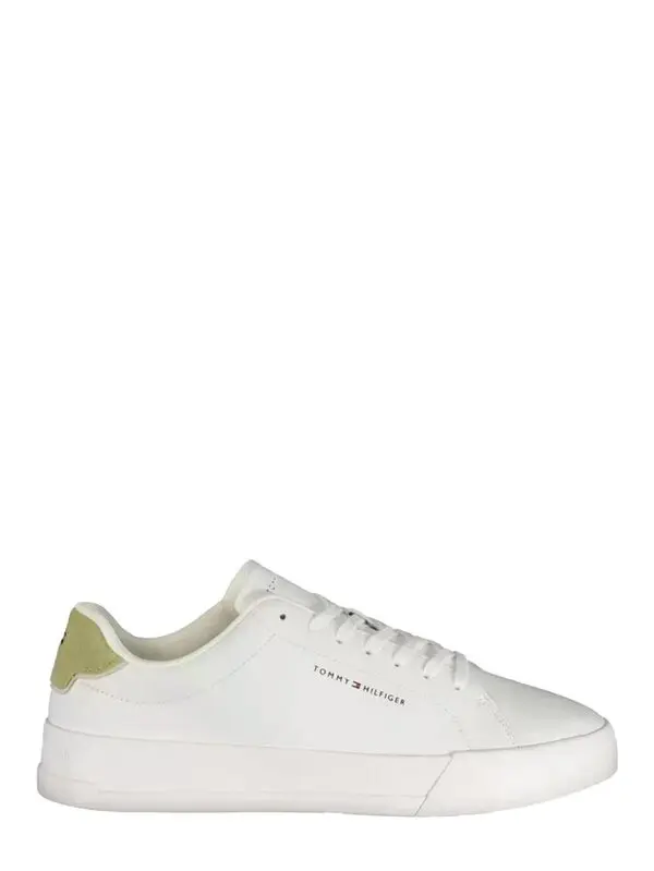 Tommy Hilfiger Court Logo-print Lace-up Sneakers - White
