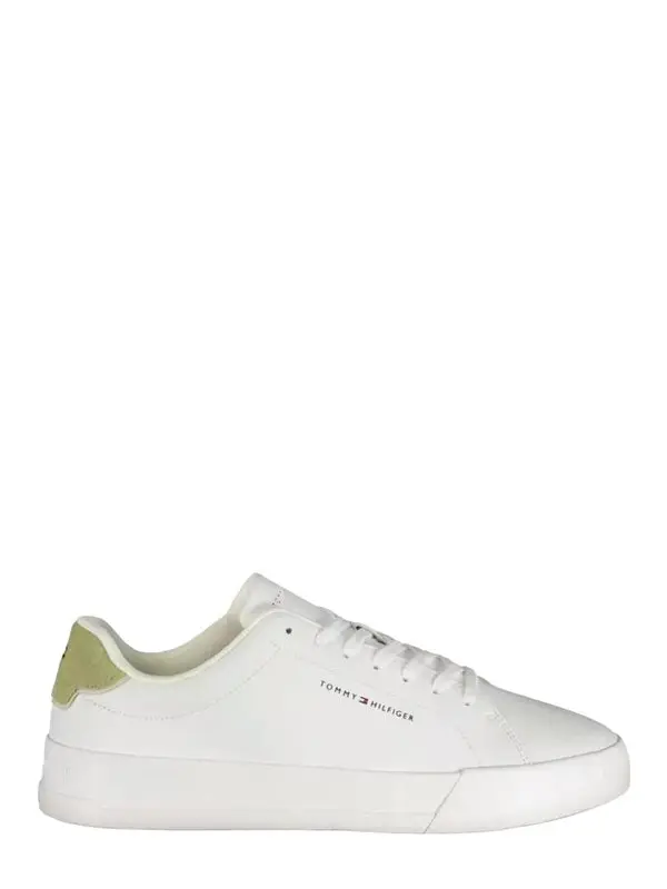 Tommy Hilfiger Court Logo-print Lace-up Sneakers - White
