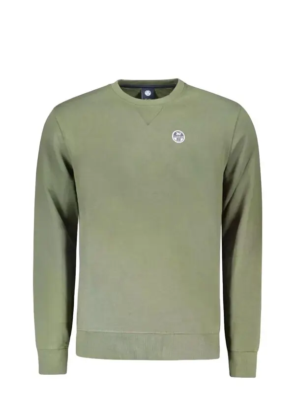 NORTH SAILS Logo-patch Crew-neck Sweatshirt - Green