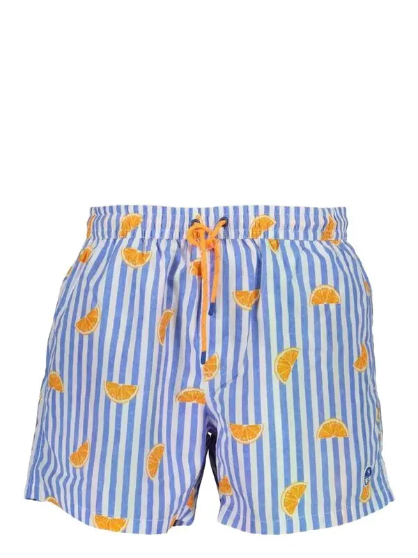 NORTH SAILS Striped Swim Shorts - Blue