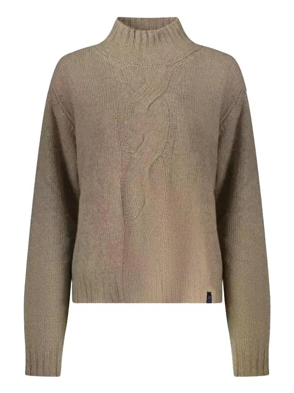 NORTH SAILS Cable-knit High-neck Sweater - Neutrals
