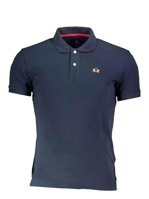 LA MARTINA Logo-embroidered Polo Shirt - Blue