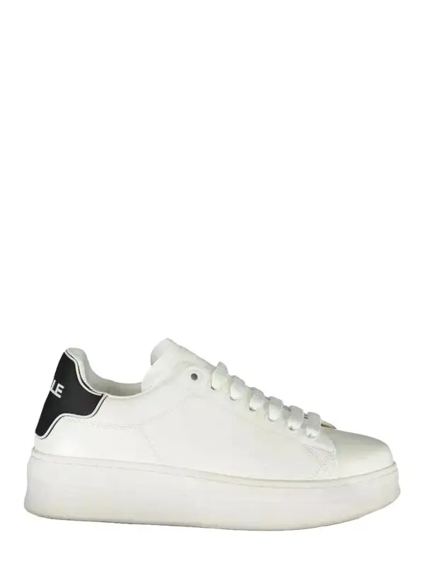 GAELLE Lace-up Chunky Sneakers - White