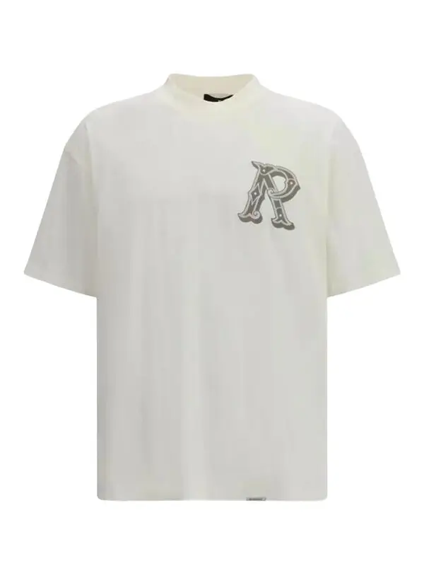 REPRESENT Logo-patch Cotton T-shirt - Neutrals