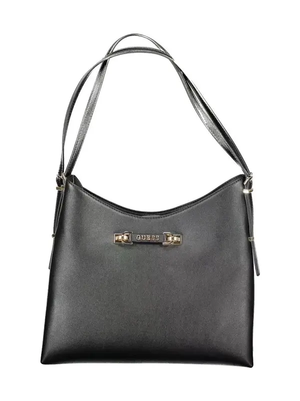 Guess Lefia Logo-plaque Tote - Black