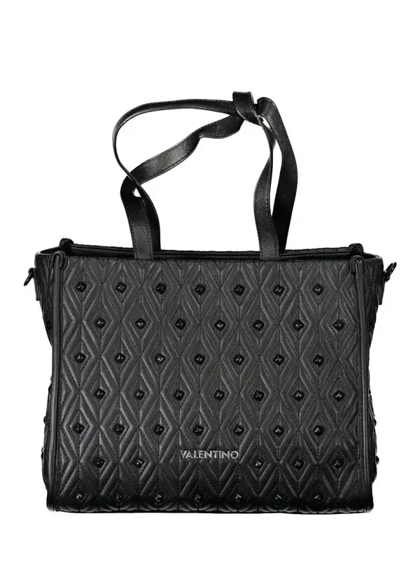 MARIO VALENTINO Quilted Studded Tote Bag - Black