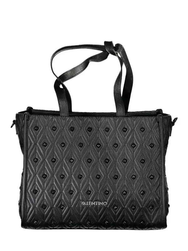 MARIO VALENTINO Quilted Studded Tote Bag - Black