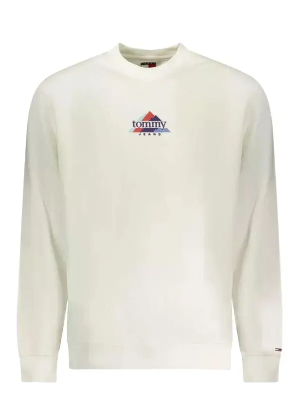 Tommy Hilfiger Logo-embroidered Cotton Sweater - White