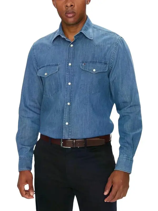 Tommy Hilfiger Western-yoke Denim Shirt - Blue
