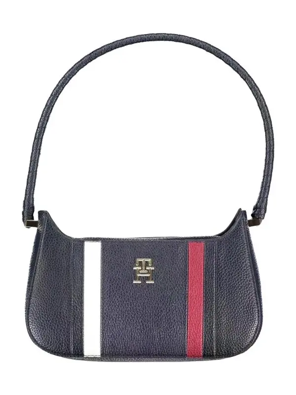 Tommy Hilfiger Shoulder Bag With Stripe Detail - Blue