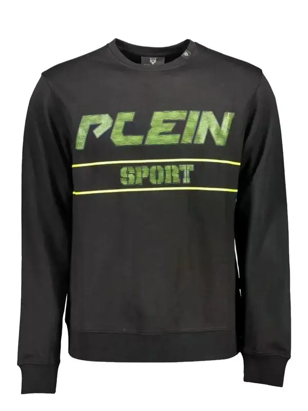 PLEIN SPORT Logo-print Regular Fit Sweater - Black