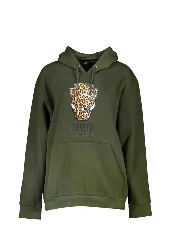 Roberto Cavalli Leopard-print Hoodie - Green