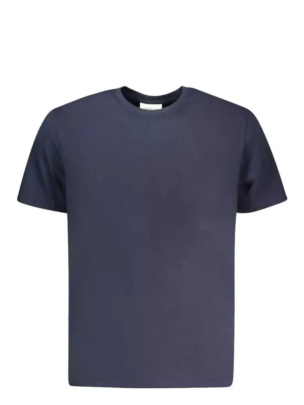 Calvin Klein Logo-embroidered Cotton T-shirt - Blue