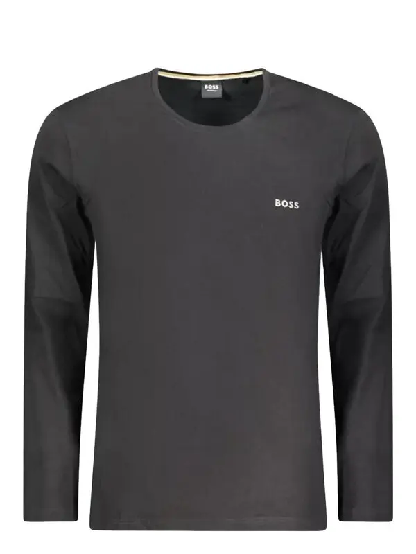 BOSS Long-sleeve Cotton T-shirt - Grey