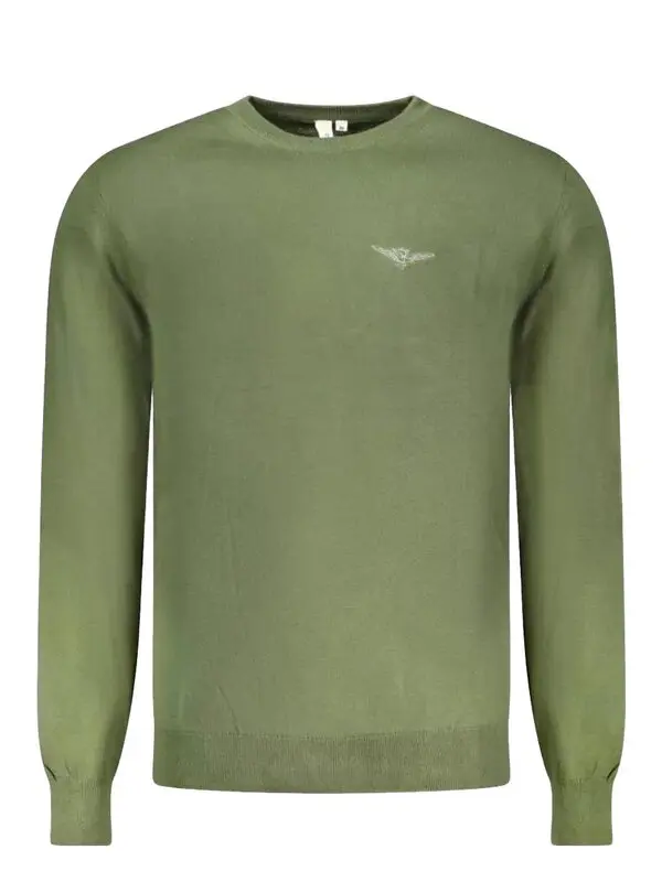 AERONAUTICA MILITARE Logo-embroidered Sweater - Green