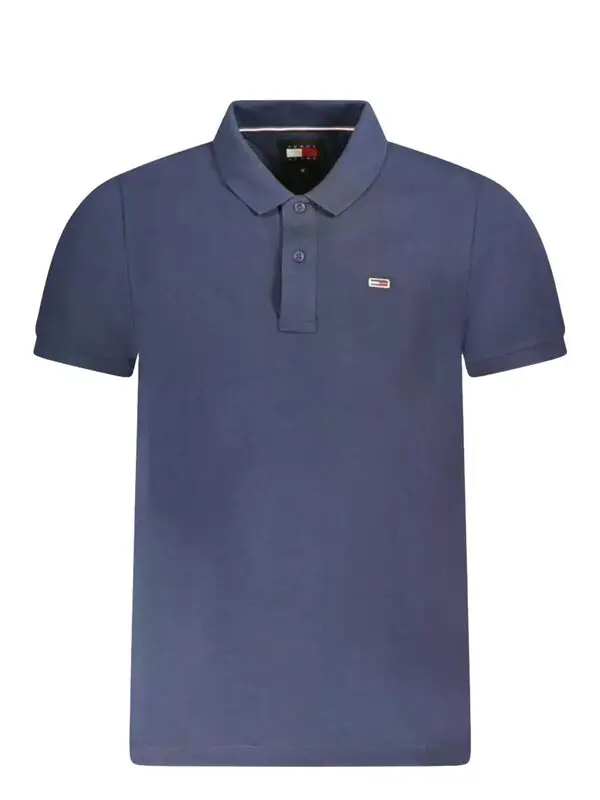 Tommy Hilfiger Logo-patch Polo Shirt - Blue