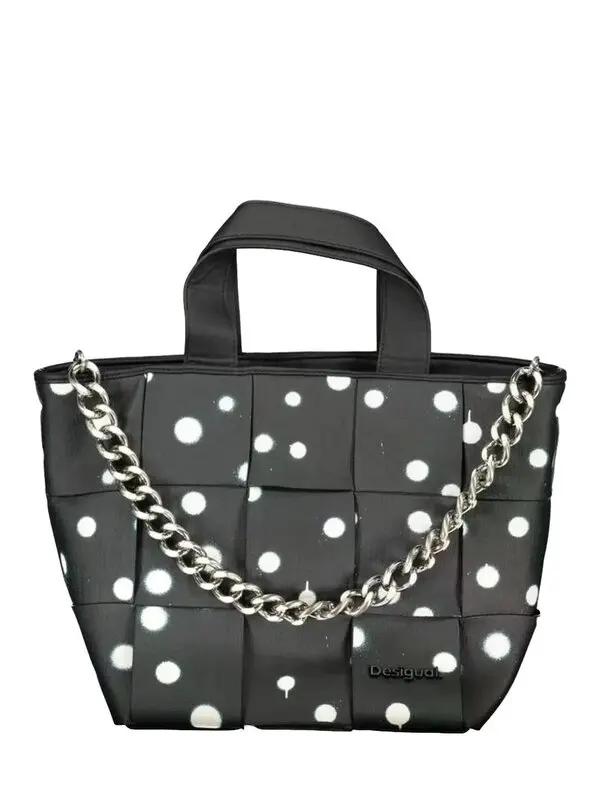 Desigual Polka-dot Print Tote Bag - Black