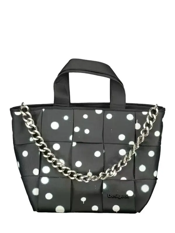 Desigual Polka-dot Print Tote Bag - Black