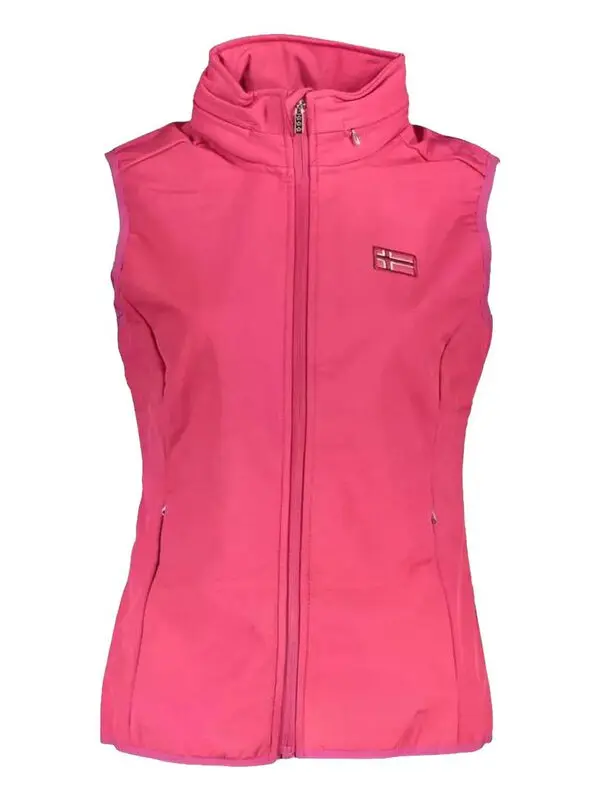 SCUOLA NAUTICA ITALIANA Hooded Soft-shell Vest - Pink