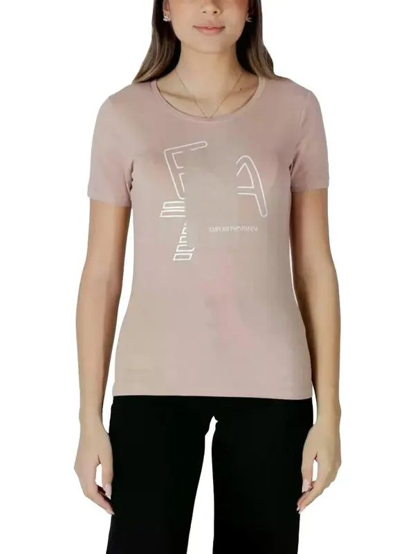 EA7 Logo-print T-shirt - Pink