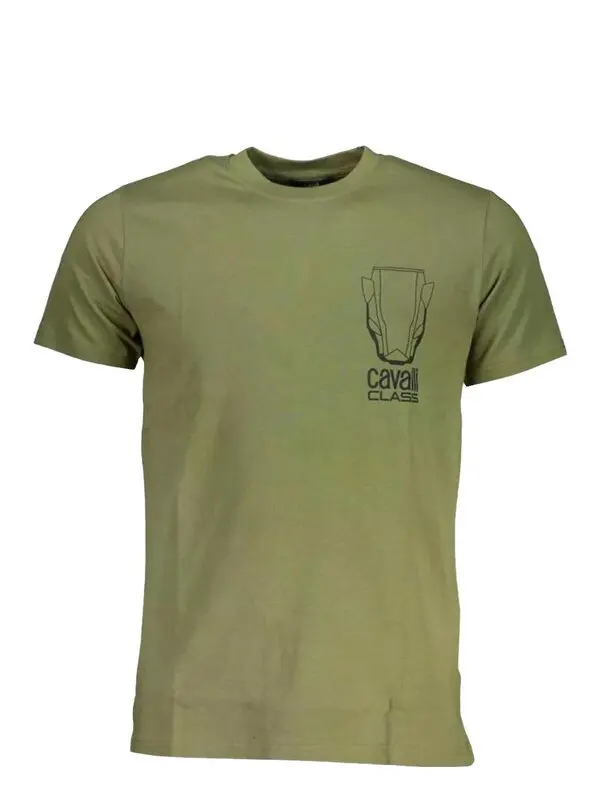 Roberto Cavalli Logo-print Cotton T-shirt - Green