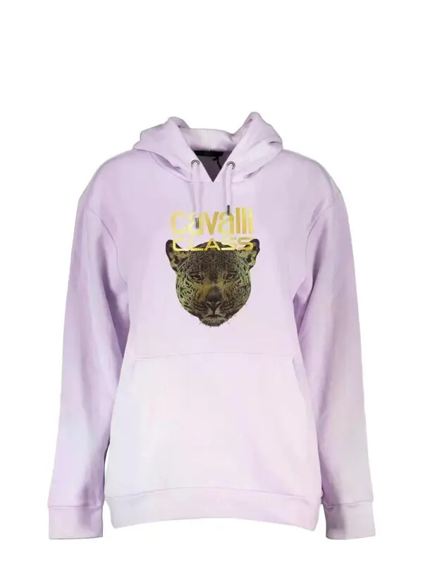 Roberto Cavalli Graphic-print Hoodie - Purple