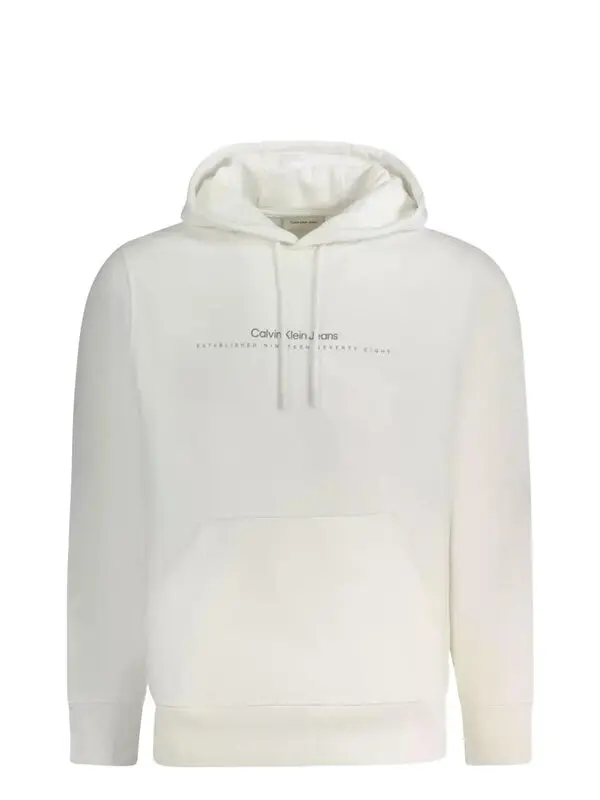 Calvin Klein Logo-print Drawstring Hoodie - Neutrals
