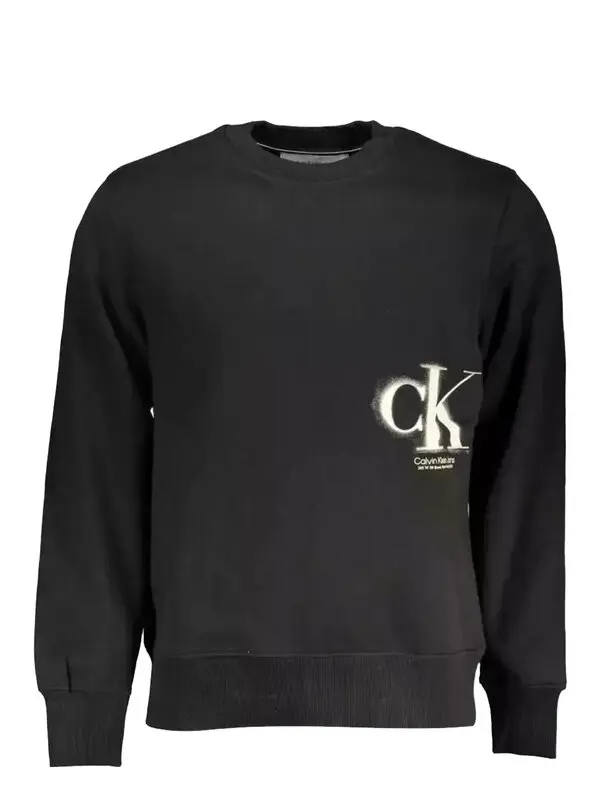 Calvin Klein Spray-paint Logo Sweater - Black