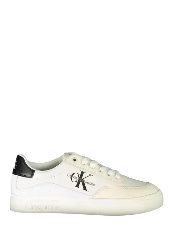 Calvin Klein Monogram Lace-up Sneakers - White