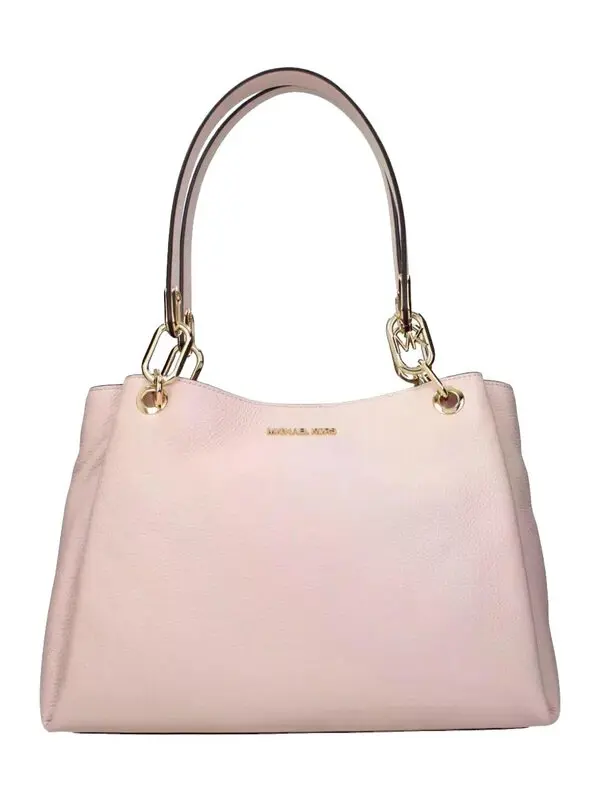 Michael Kors Trisha Leather Shoulder Bag - Pink
