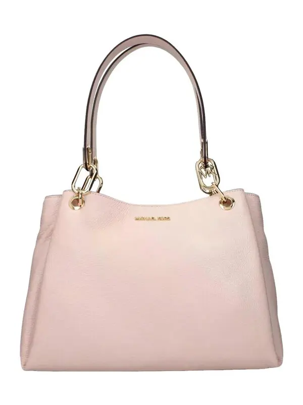 Michael Kors Trisha Leather Shoulder Bag - Pink