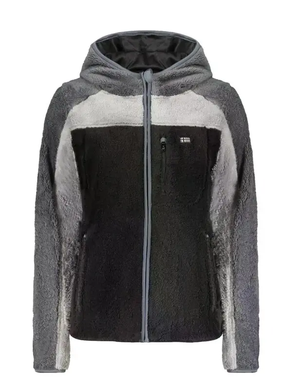 NORWEGIAN RAIN Fleece Zip-up Hoodie - Black