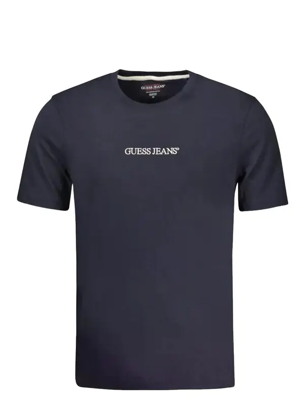 Guess Logo-print Cotton T-shirt - Blue