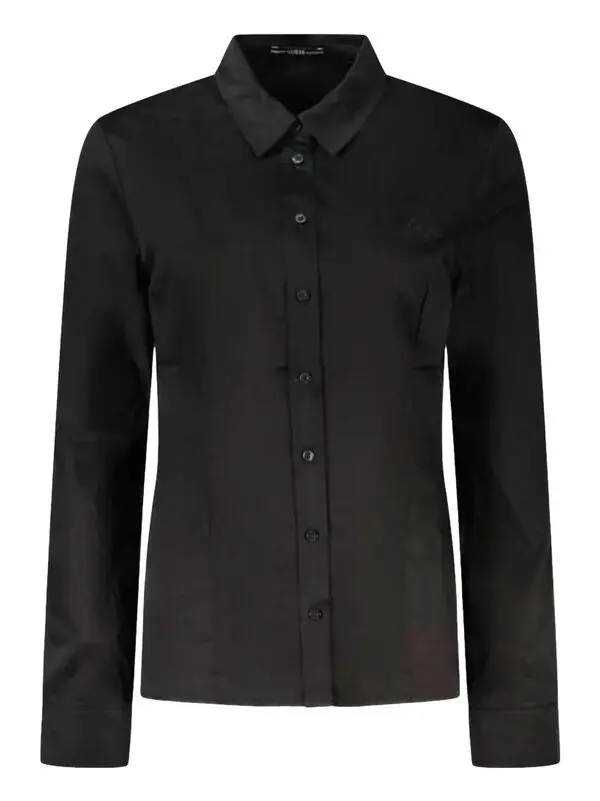 Guess Long-sleeve Button-down Shirt - Black