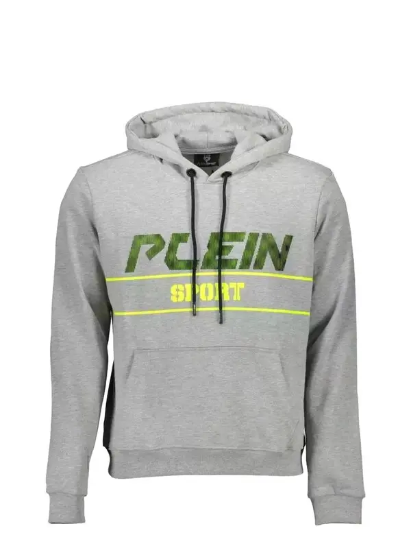 PLEIN SPORT Logo-print Hoodie - Grey
