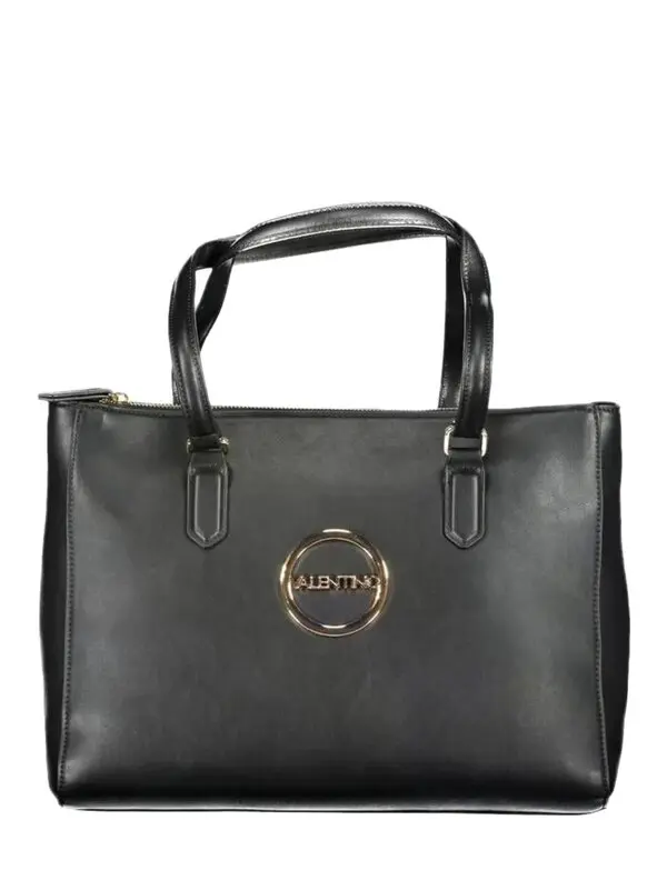 MARIO VALENTINO Logo-plaque Tote Bag - Black
