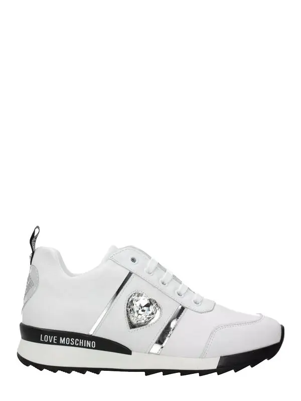 Moschino Lace-up Sneakers - White