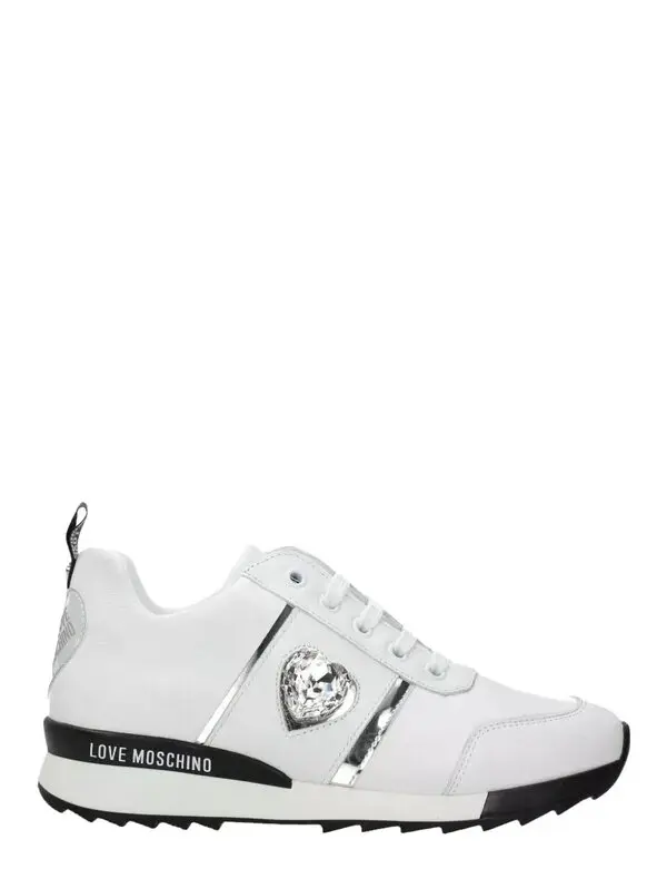 Moschino Lace-up Sneakers - White