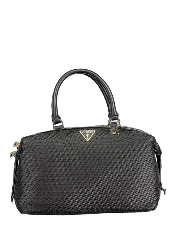 Guess Woven Top-handle Bag - Black