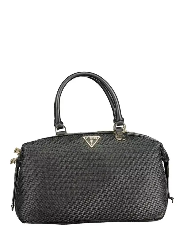 Guess Woven Top-handle Bag - Black