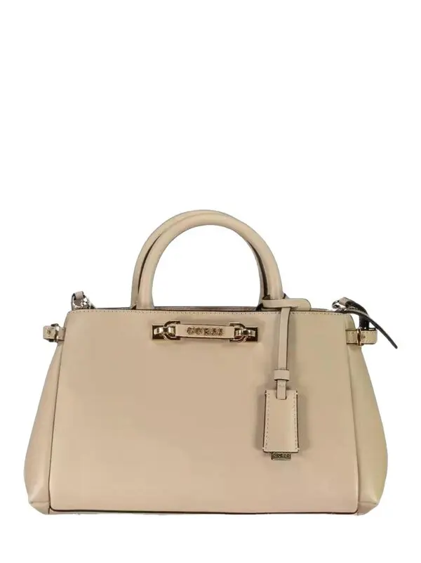 Guess Logo-plaque Tote Bag - Neutrals