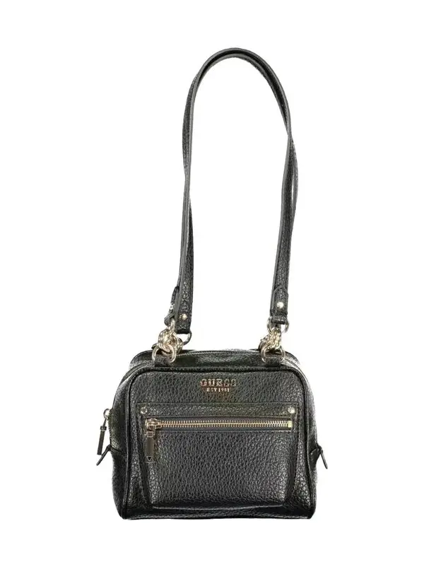 Guess Marsha Logo Shoulder Bag - Black