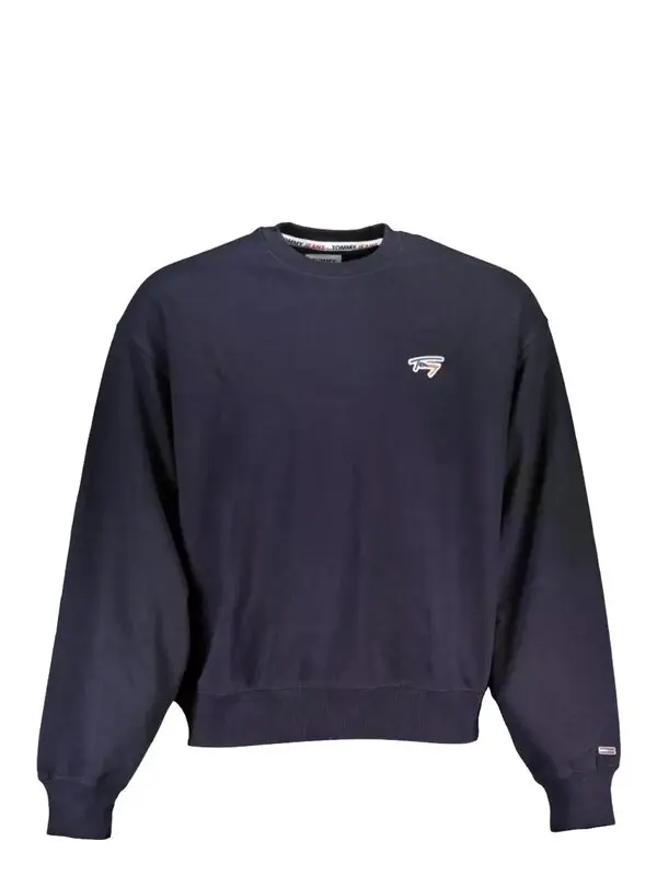 Tommy Hilfiger Logo-embroidered Crew-neck Sweater - Blue