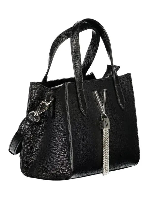 MARIO VALENTINO Vchain Tassel Tote Bag - Black