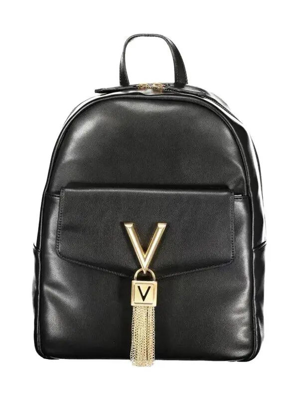 MARIO VALENTINO Logo Tassel Detail Backpack - Black
